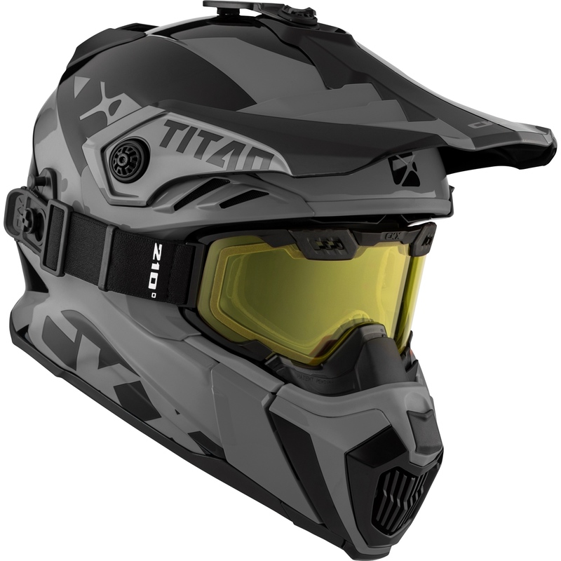 CKX Titan Kypärä avattava leuka Harmaa+ Titan Airflow - MonkijaVarikko ...